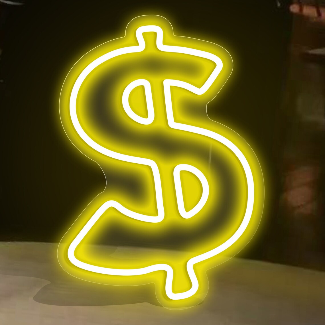Dollar Symbol Deco Led Neon Sign – Neon On Demand
