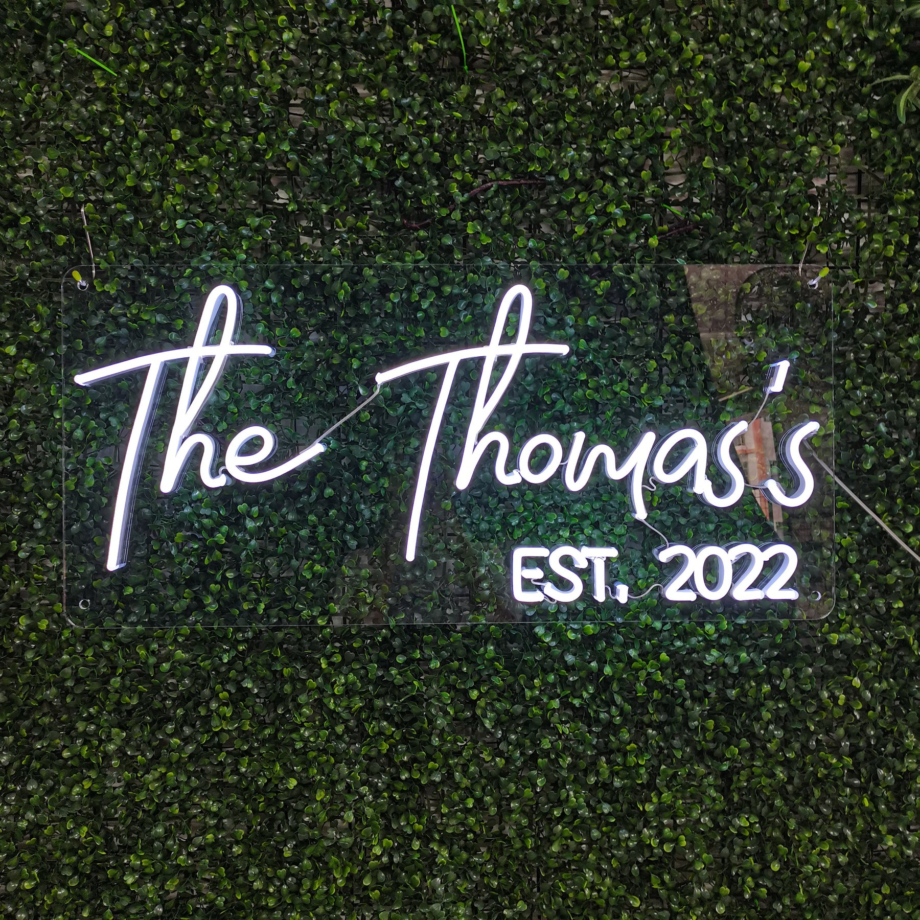 Wedding Neon Sign with EST Year – Neon On Demand
