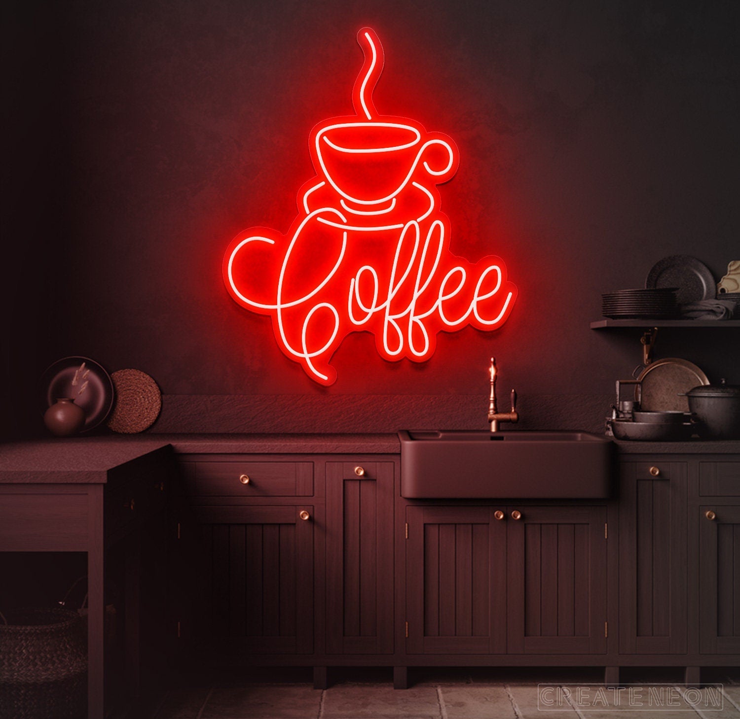 Coffee Neon Sign, Coffee shop LED neon sign – Neon On Demand