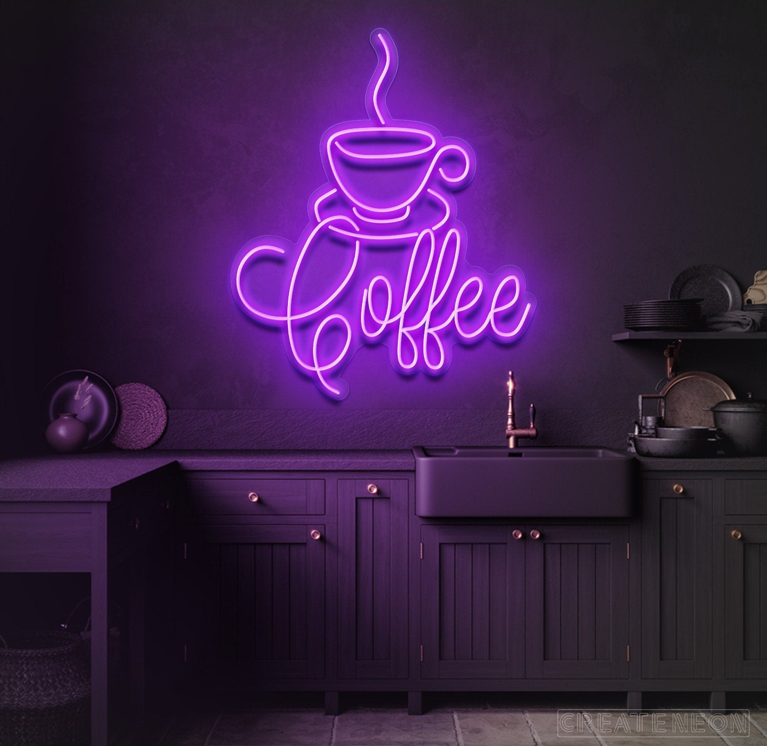 Coffee Neon Sign, Coffee shop LED neon sign – Neon On Demand