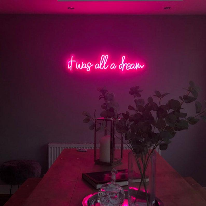 Motivation Neon Signs Wall Decor | Inspire Your Space - Neon on Demand ...