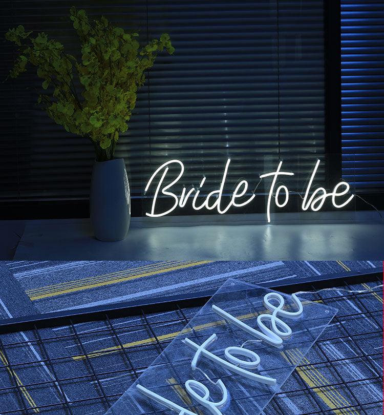 Sign Bride To Be Neon Sign Light Waterproof Flex Led LED Light Signs ...